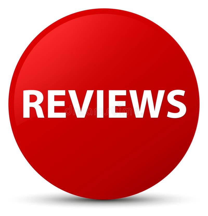 Reviews red round button stock illustration. Illustration of analysis ...