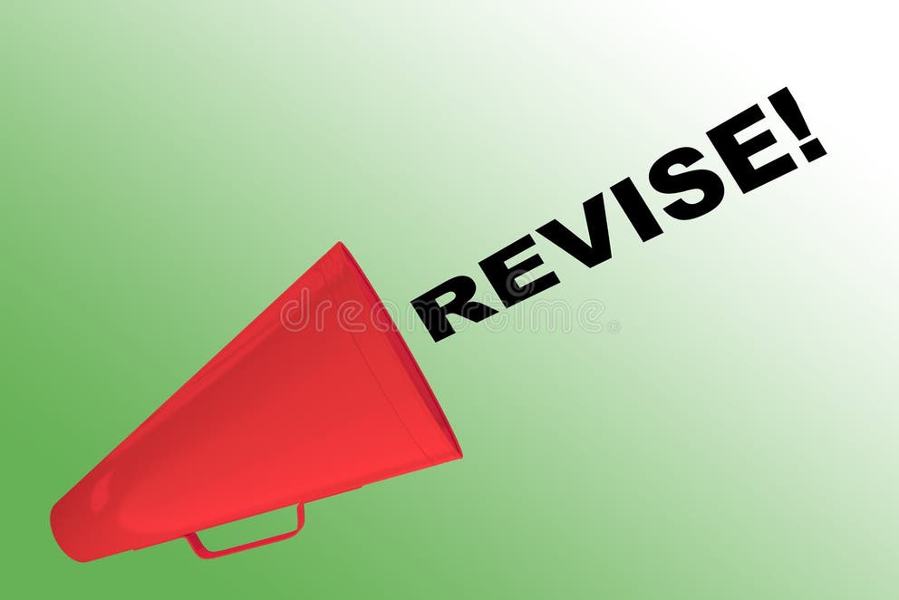 REVISE! - Modification Concept Stock Illustration - Illustration of ...