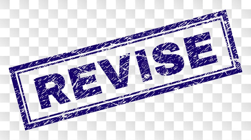 Scratched REVISE Rectangle Stamp Stock Vector - Illustration of texture ...