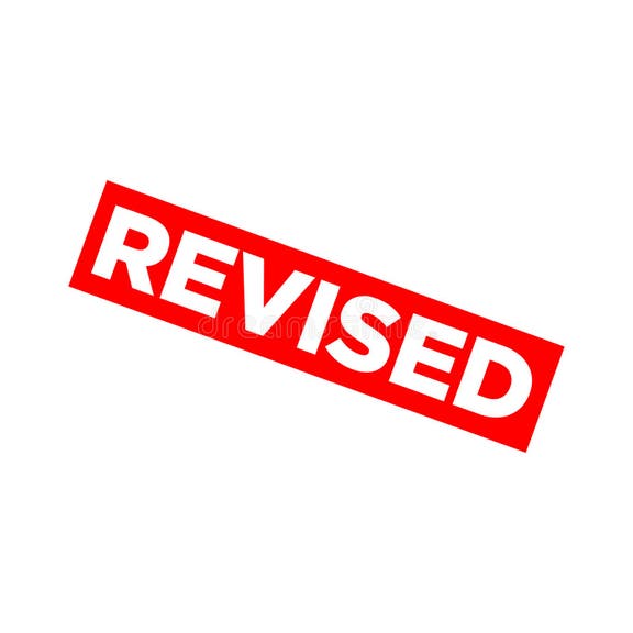 Revised Letter Rubber Stamp Template Editable Vector Design Stock ...