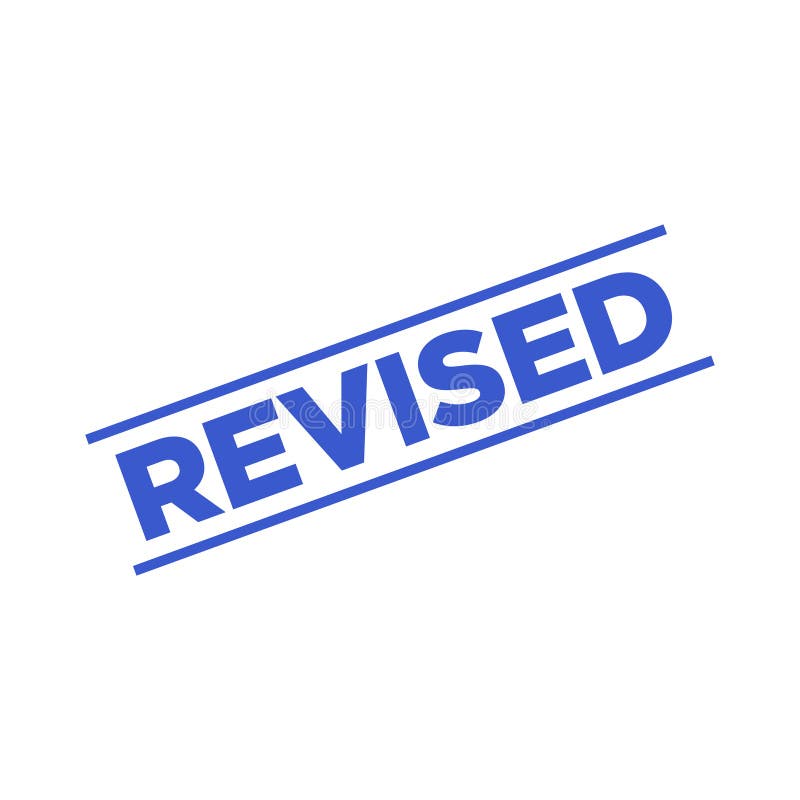 Revised Letter Rubber Stamp Template Editable Vector Design Stock ...