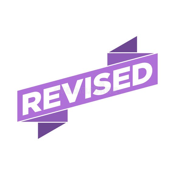 Revised Letter Rubber Stamp Template Editable Vector Design Stock ...