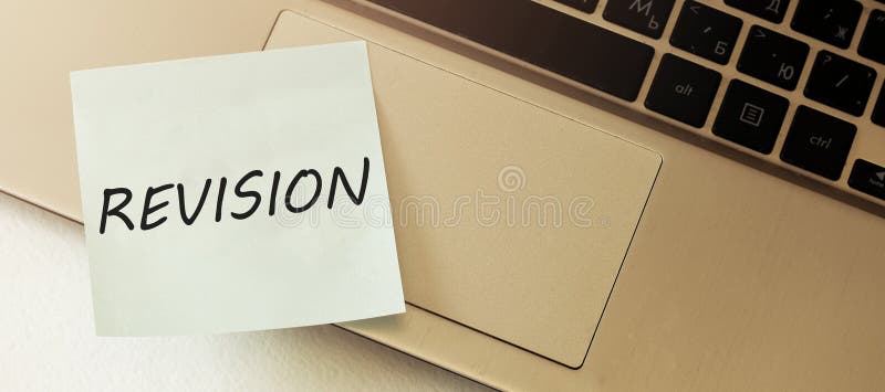 REVISION. Blank Paper Out of a Laptop Screen, Isolated on White ...