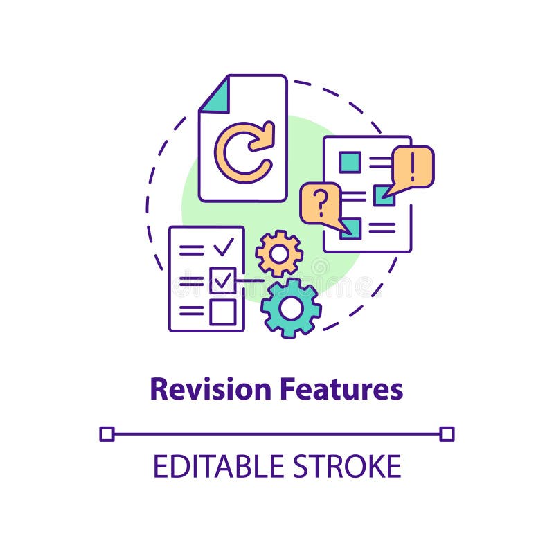 Revision Icon on White Background. Simple Element Illustration from ...
