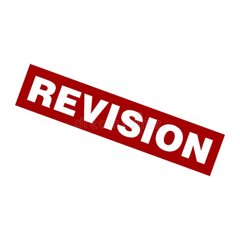 Revision Letter Rubber Stamp Template Design Stock Vector ...