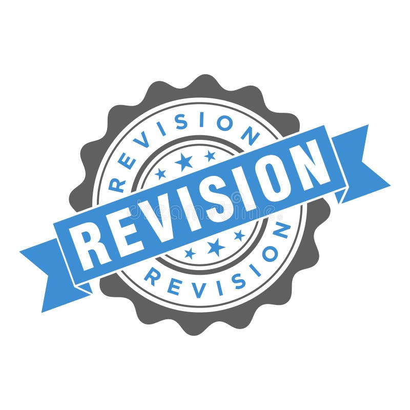 Revision Letter Rubber Stamp Template Design Stock Vector ...