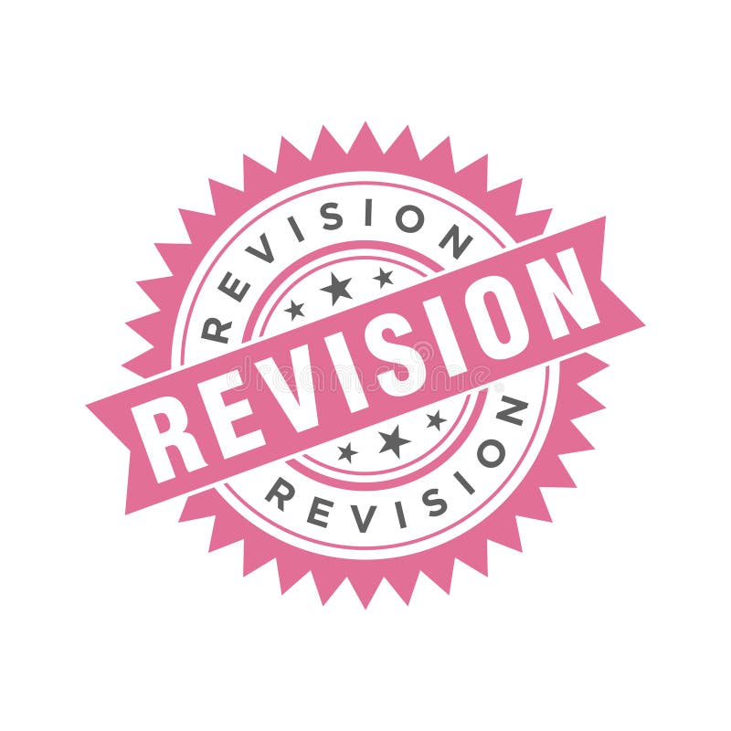 Revision Letter Rubber Stamp Template Design Stock Illustration ...