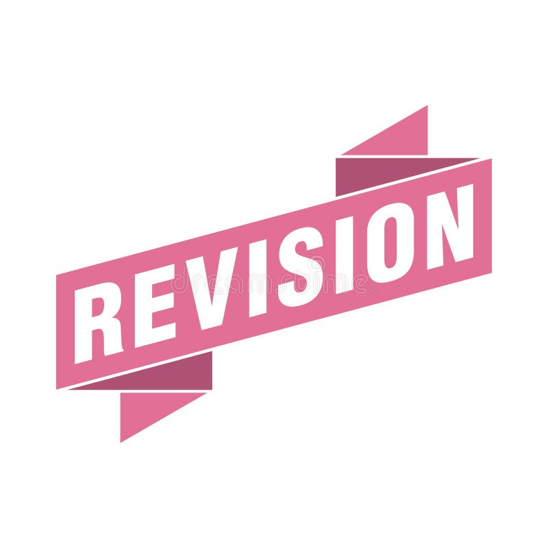 Revision Letter Rubber Stamp Template Design Stock Illustration ...