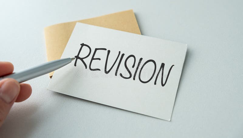 Revision - Process of Reviewing or Making Changes To Something that Has ...