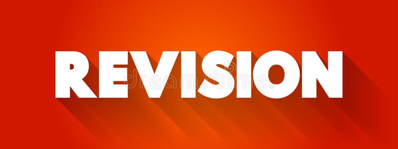 Revision Text Stamp, Education Concept Background Stock Illustration ...