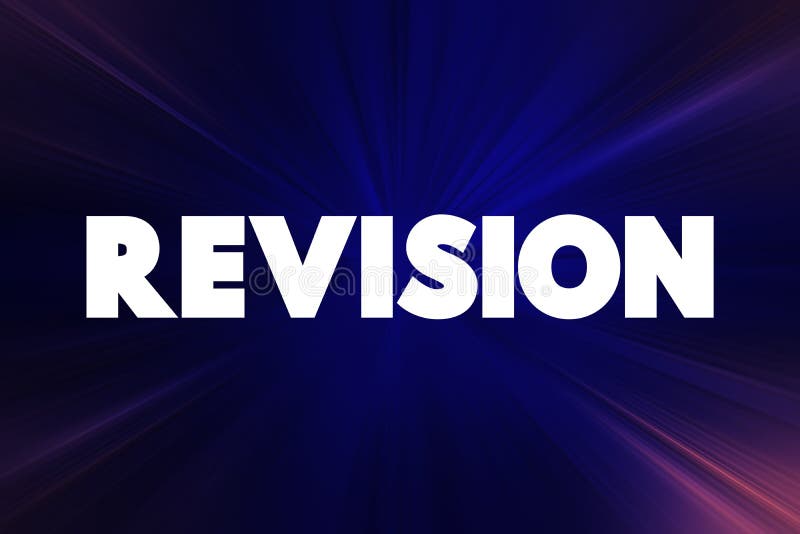 Revision Text Stamp, Education Concept Background Stock Illustration ...