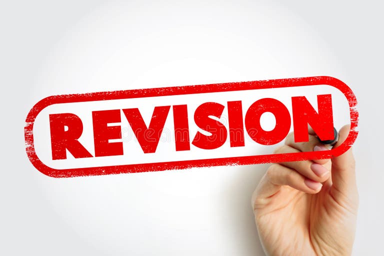 Revision Text Stamp, Education Concept Background Stock Illustration ...