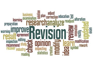 Revision Word Cloud Concept 3 Stock Illustration - Illustration of ...