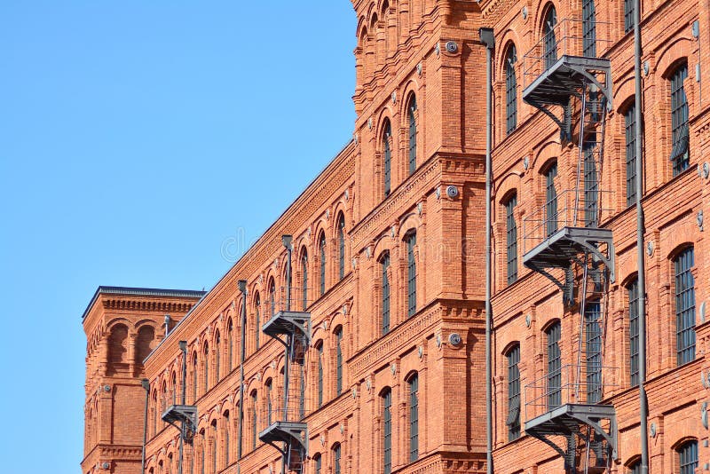 Revitalized Brick Buildings. Stock Image - Image of concept, black ...