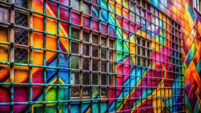 Revitalizing the Cityscape Graffiti Art Transformed into a Gridded ...