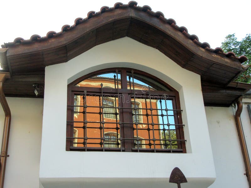 Revival windows stock image. Image of bulgaria, blue - 100727311