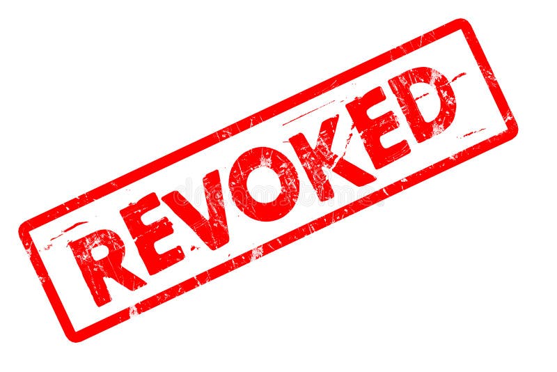 Revoked - Rubber Stamp on White Background Stock Illustration ...