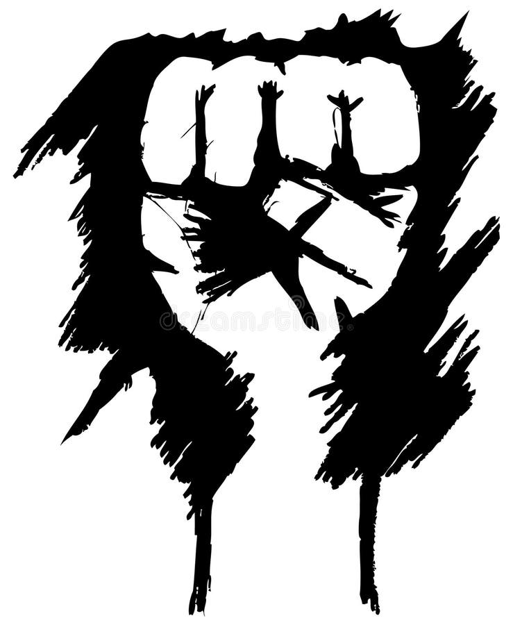 Revolution hand poster stock vector. Illustration of emblem - 21649571