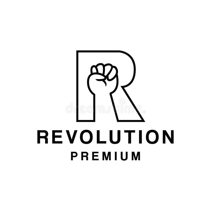 Revolution Logo Design Vector Illustration Solidarity Symbol Emblem ...