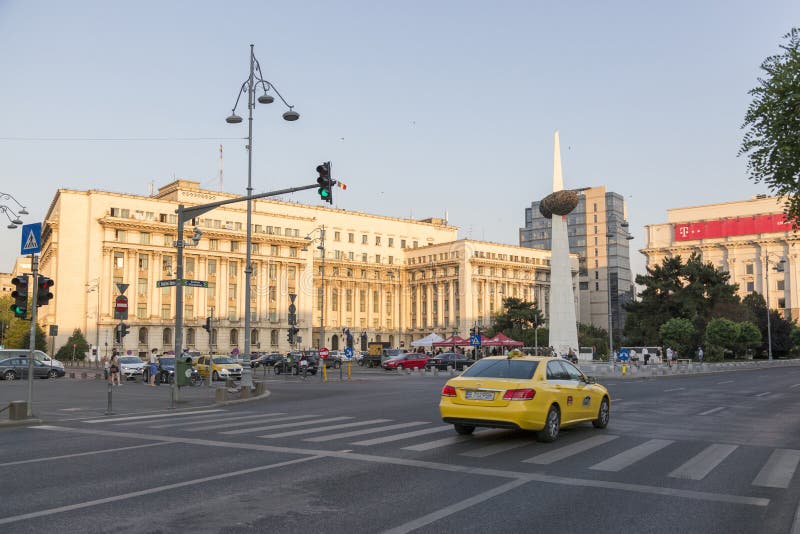 BUCHAREST, ROMANIA - AUGUST 10, 2017:Revolution Square in Bucharest, Romania. Editorial ...