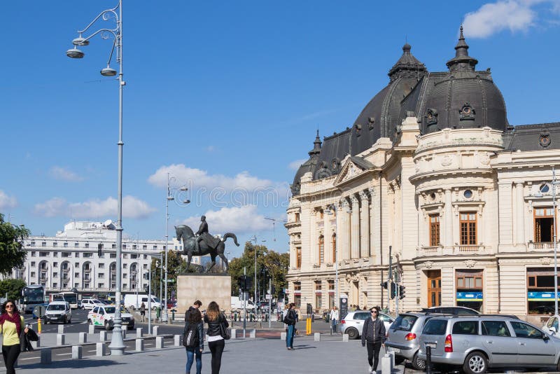 Revolution Square in Capital City of Romania - Bucharest Editorial ...