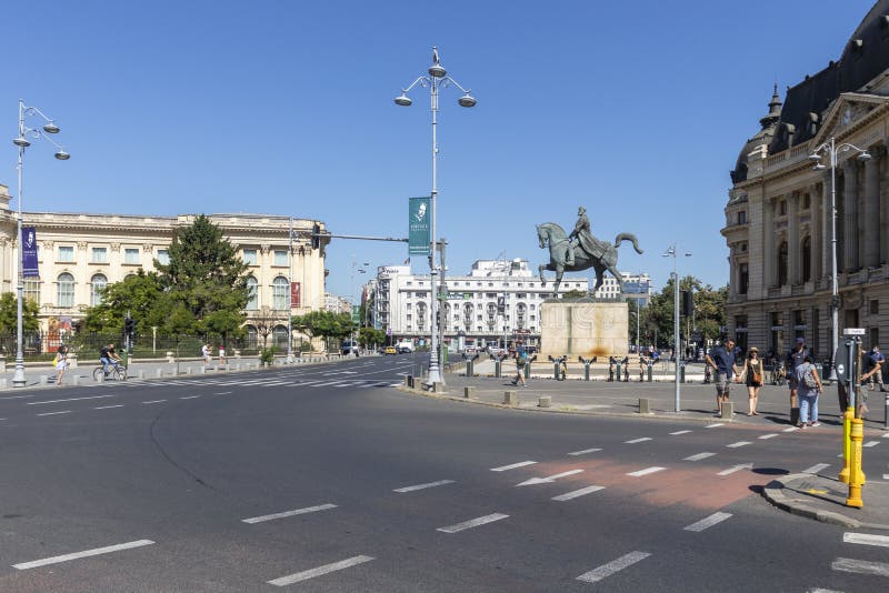 Revolution Square in City of Bucharest, Romania Editorial Photography ...