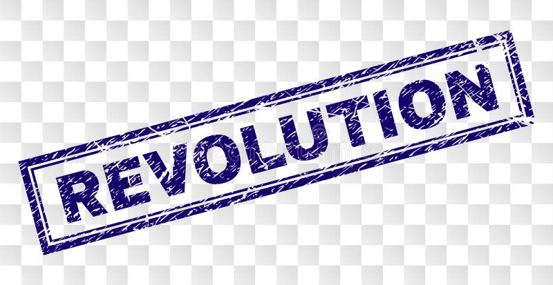 Scratched REVOLUTION Rectangle Stamp Stock Vector - Illustration of ...