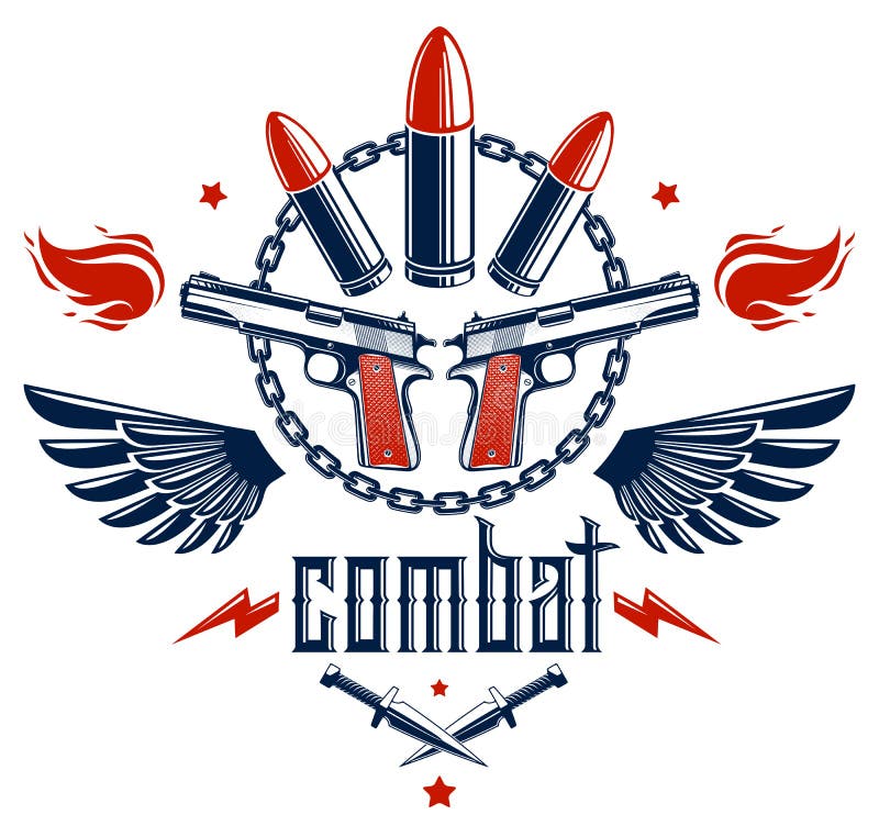 Guns Ammo Logo Stock Illustrations – 117 Guns Ammo Logo Stock ...