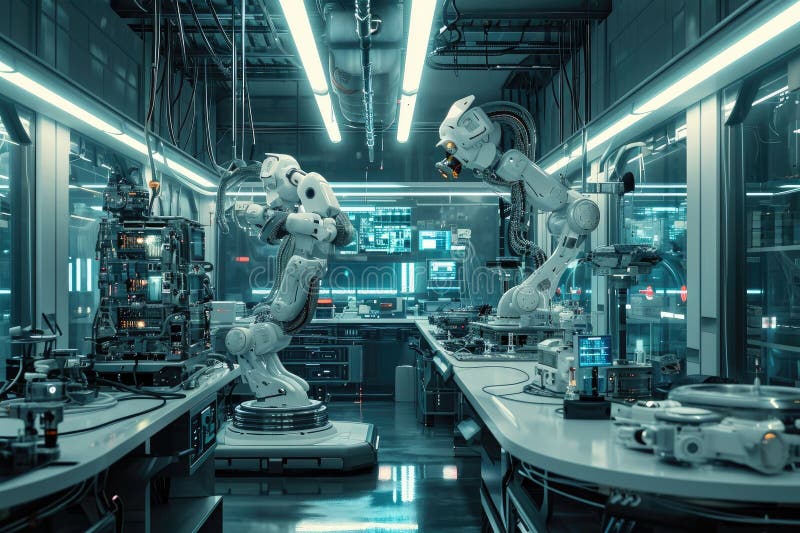 Revolutionary Robotics: the Future of Science Stock Illustration ...