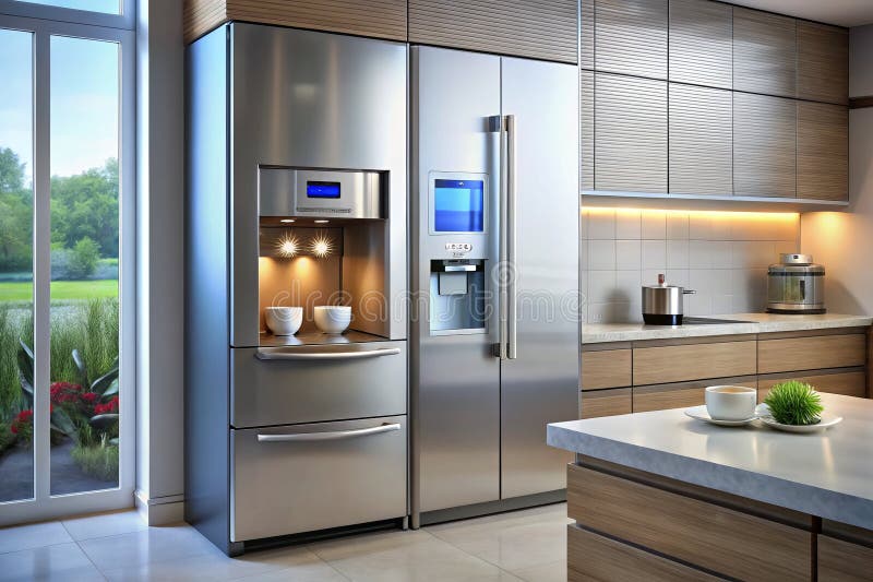 Revolutionary Smart Fridge with Builtin Coffee Maker Experience the ...
