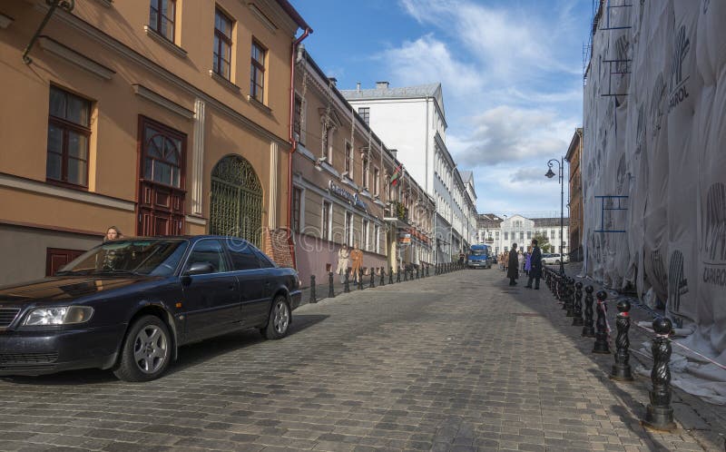 Revolutionary Street in the Center of Minsk Editorial Image - Image of ...