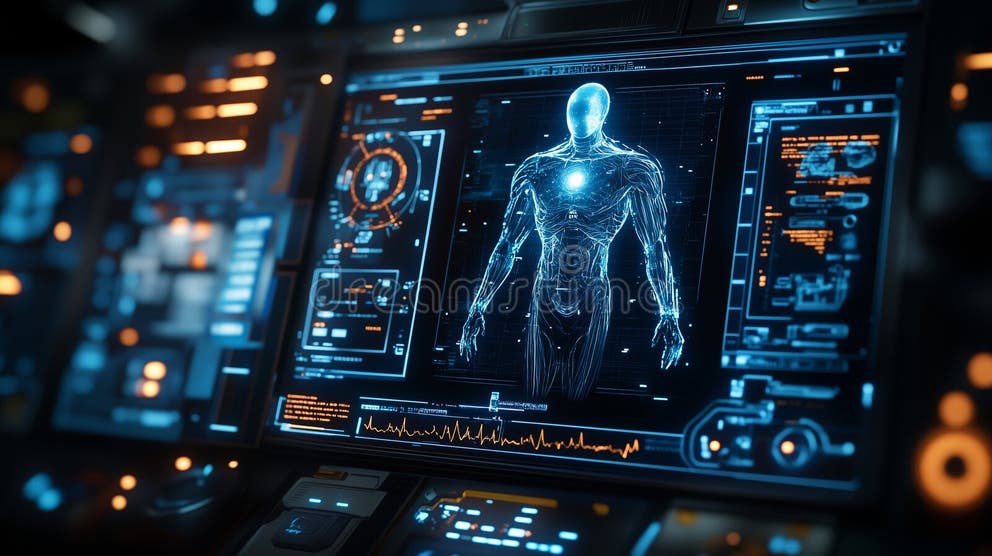 Revolutionary Surgical AI Interface Displaying Real-time Operation Data ...