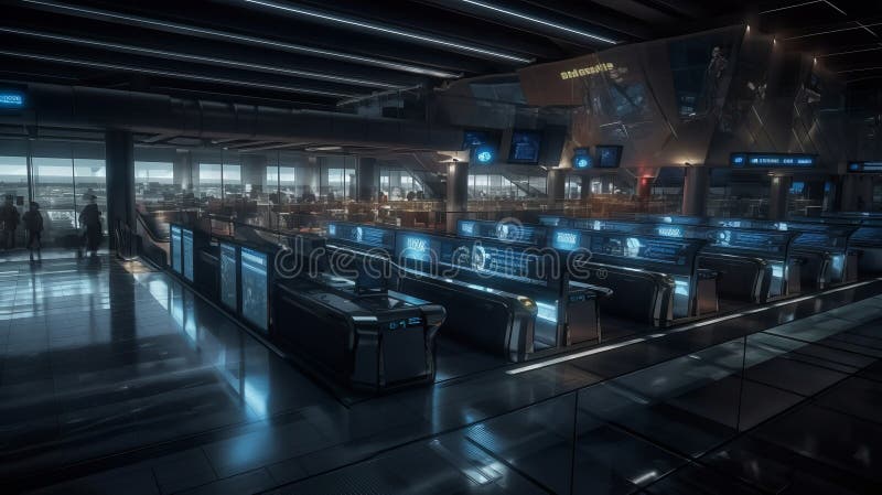 Revolutionizing Airport Efficiency with AI and HUID Interfaces Stock ... Revolutionizing Airport Efficiency with AI and HUID Interfaces Stock ...