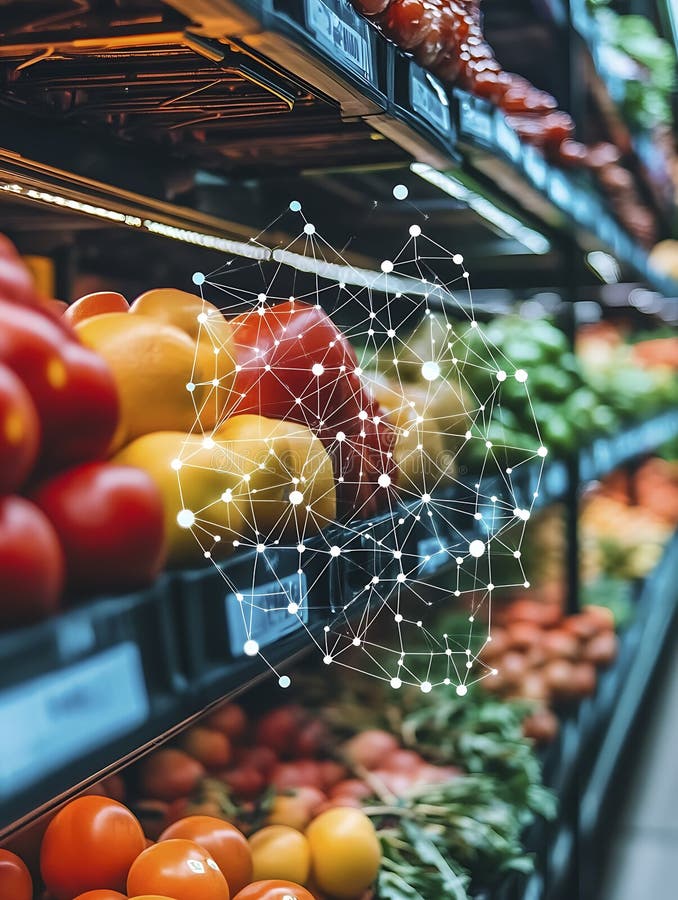Revolutionizing Food Logistics through Advanced AI Systems Stock Image ...
