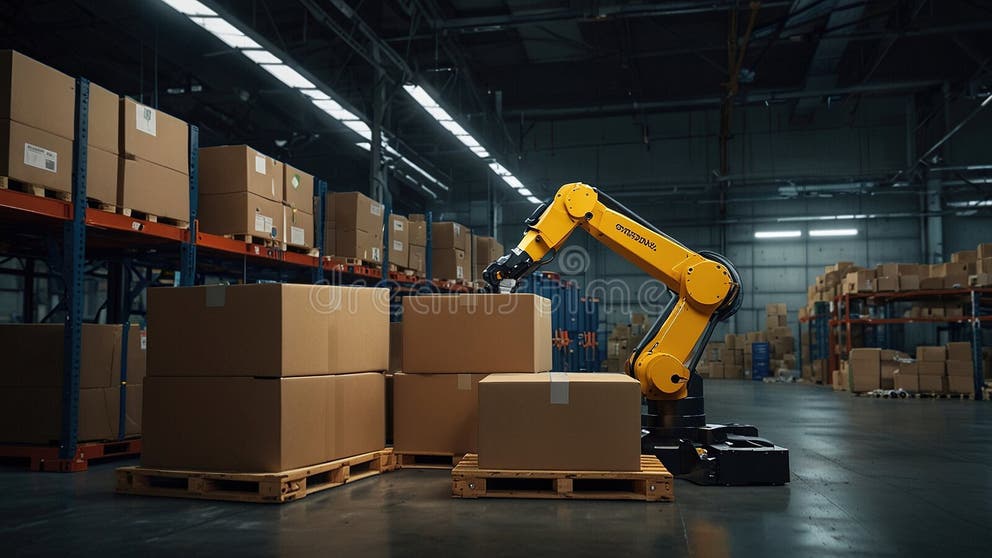 Processes Robotic Arms Warehouses Stock Illustrations – 12 Processes ...