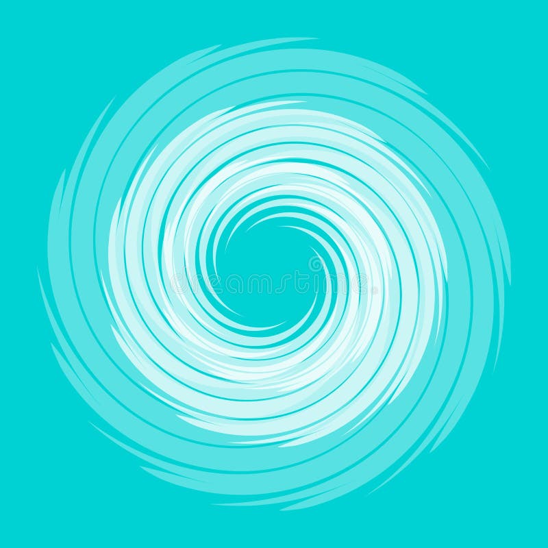 Revolved Vortex, Whirlpool. Flat Vector Illustration Stock Illustration ...