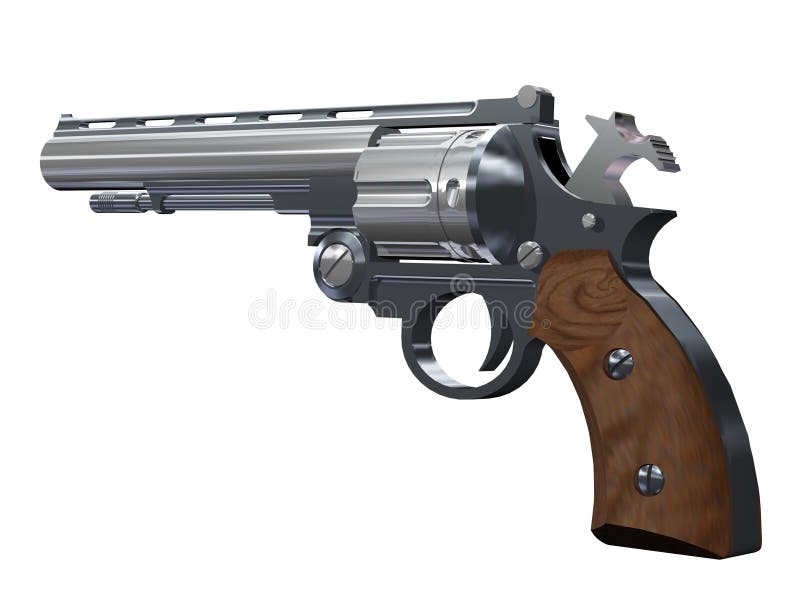 Revolver stock illustration. Illustration of armed, police - 11782223