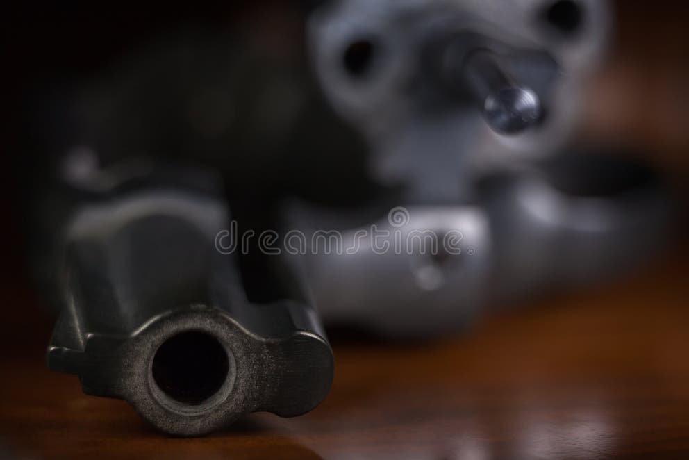 Revolver barrel stock photo. Image of detail, crime, handgun - 44106916