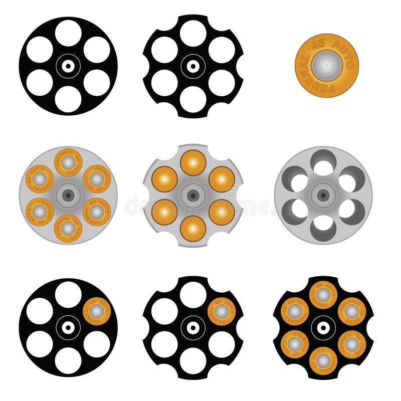 Revolver stock illustration. Illustration of weapon, concealed - 36171494