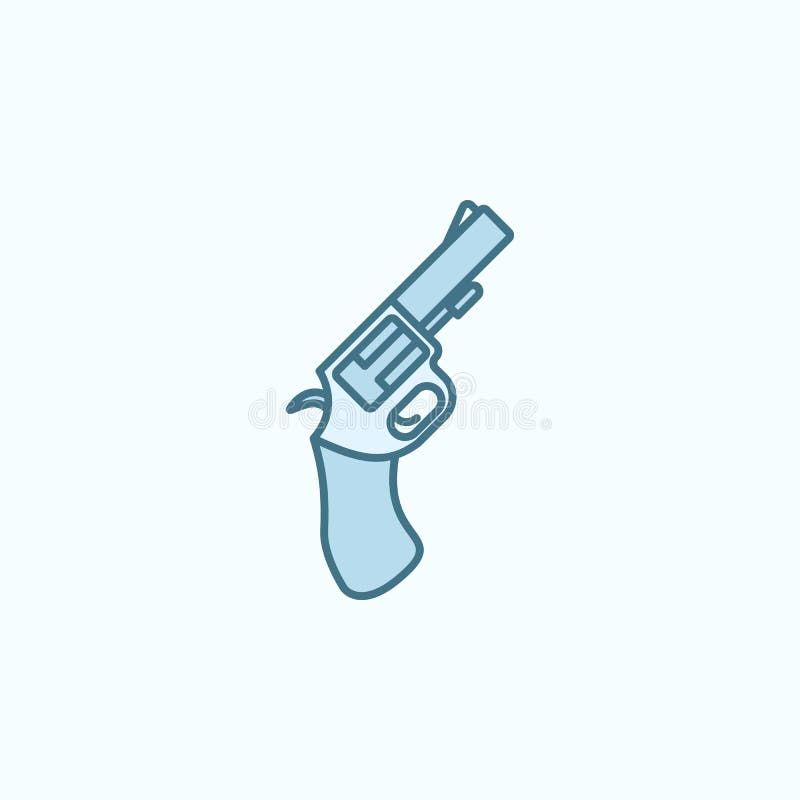 Simple Revolver Line Drawing Stock Illustrations – 115 Simple Revolver ...