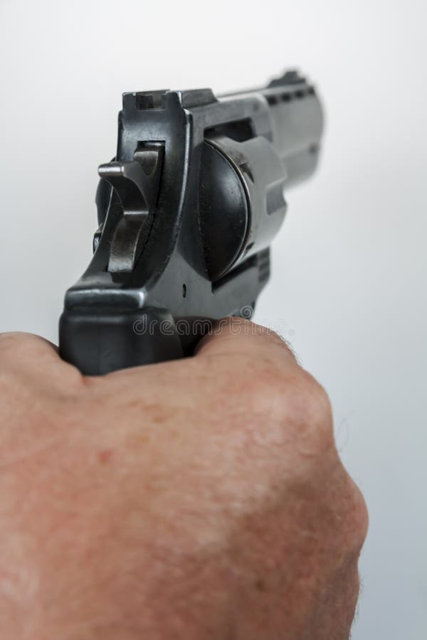 Revolver stock image. Image of crime, metal, shot, barrel - 58832629