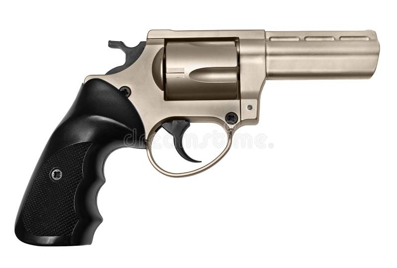Small Revolver Gun in Female Hand Stock Image - Image of real, police ...