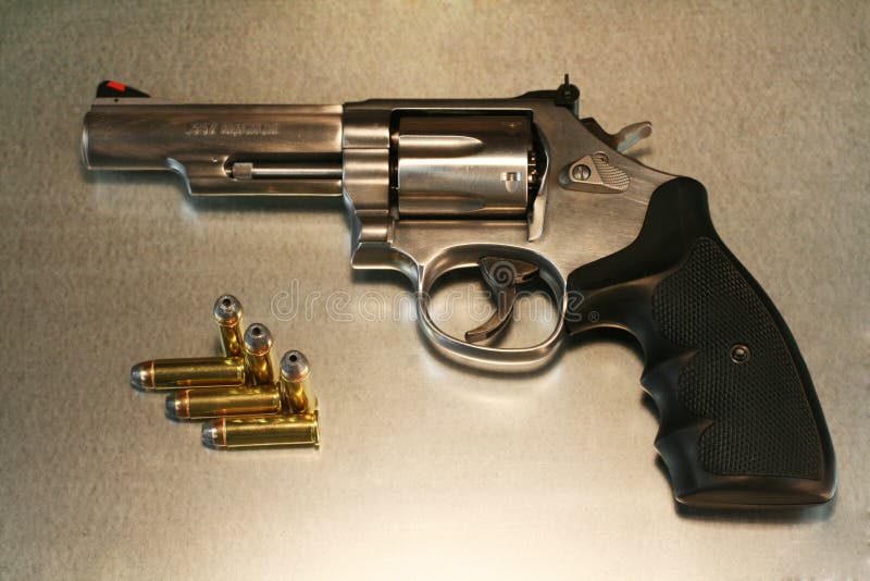Revolver on Metal stock image. Image of shoot, police - 2221077