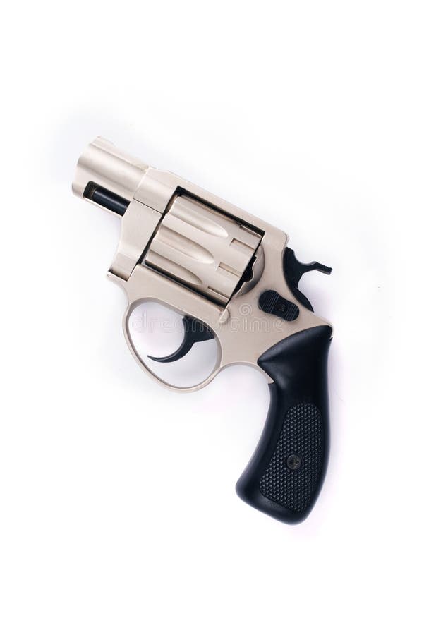 Small Revolver Gun in Female Hand Stock Image - Image of real, police ...