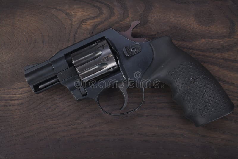 Revolver stock photo. Image of accessories, table, retro - 122451362