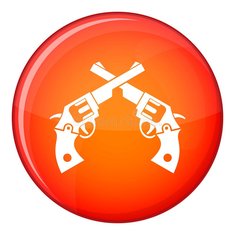 Revolvers Icon, Simple Style Stock Vector - Illustration of icon ...