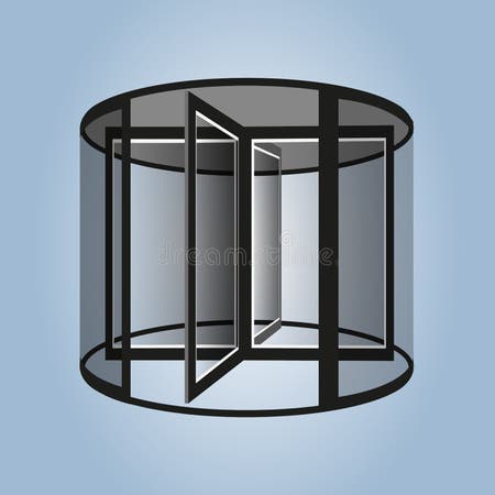 Revolving Door Stock Illustrations – 417 Revolving Door Stock ...