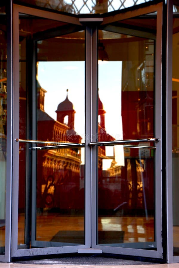 Revolving door stock photo. Image of revolving, downtown - 55698126