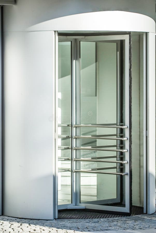 Revolving Door stock image. Image of outside, building - 23958089