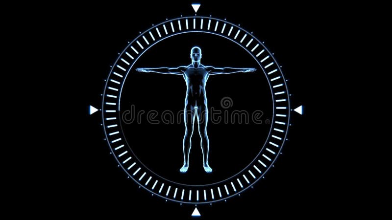 Revolving Figure of Man Man in Moving Dial Circle Stock Footage - Video ...